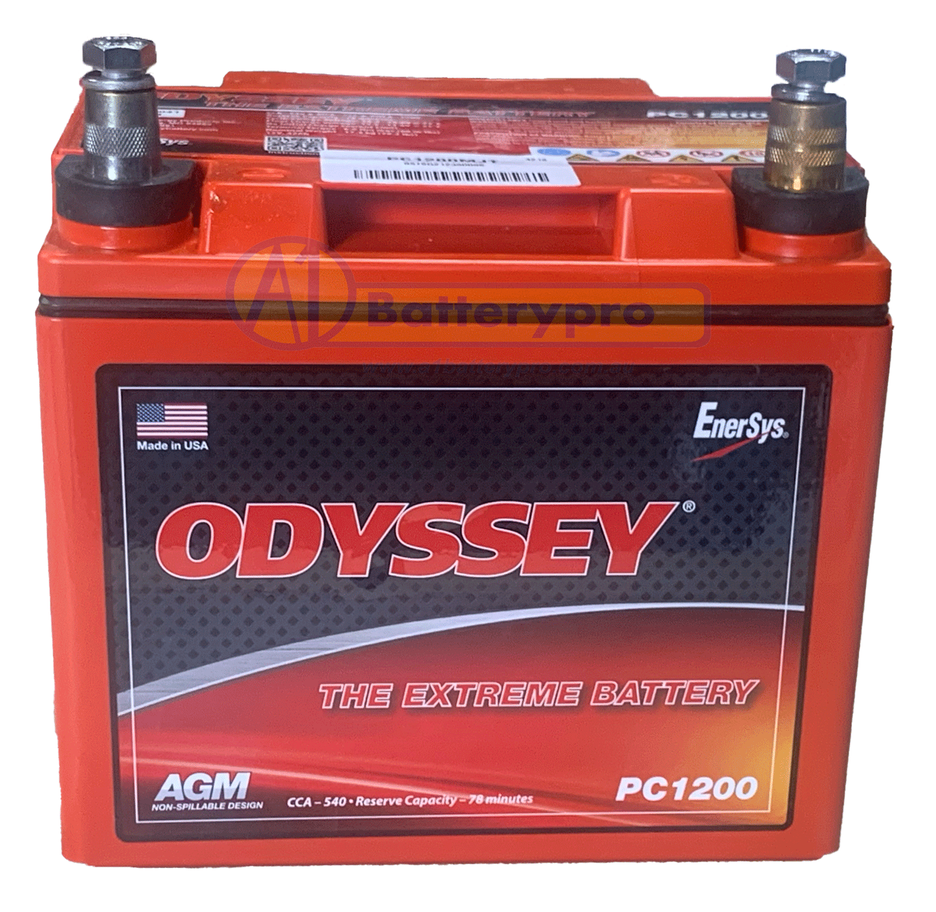 PC1200MJT PC1200MJT - 12VOLT 1000A (PHCA) 540CCA 42AH ODYSSEY HEAVY ...