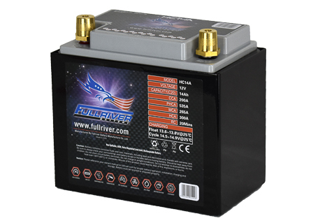 HC14A HC14A - 12VOLT 200CCA 14AMP/HR HARDCORE FULLRIVER BATTERY (YTX20 ...